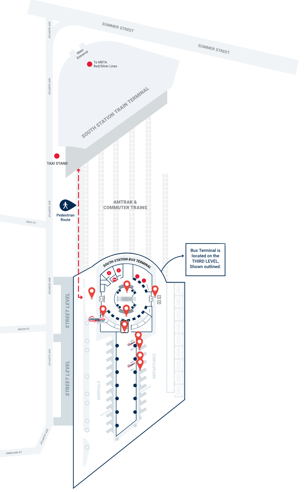 Boston South Station - Phones and Address